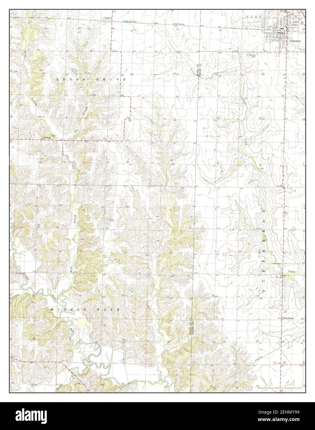 Clarence, Missouri, map 1971, 1:24000, United States of America by ...