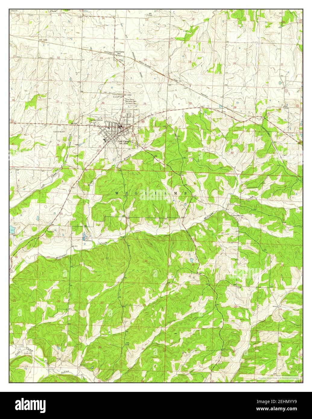 Map Of Cole Camp High Resolution Stock Photography and Images - Alamy