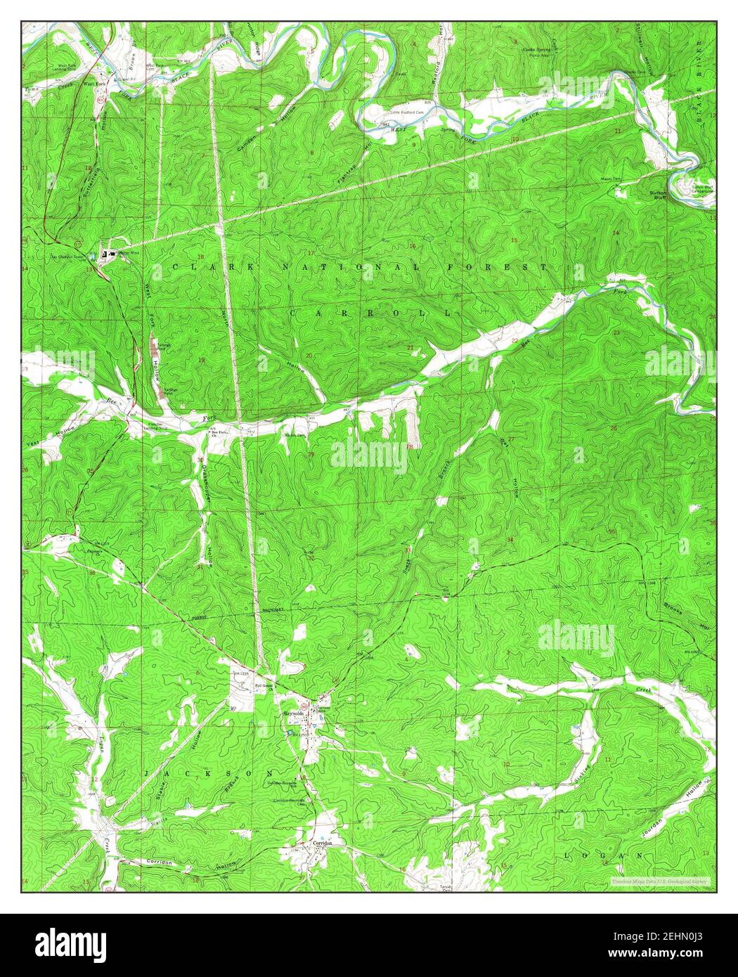 Corridon, Missouri, map 1967, 1:24000, United States of America by ...