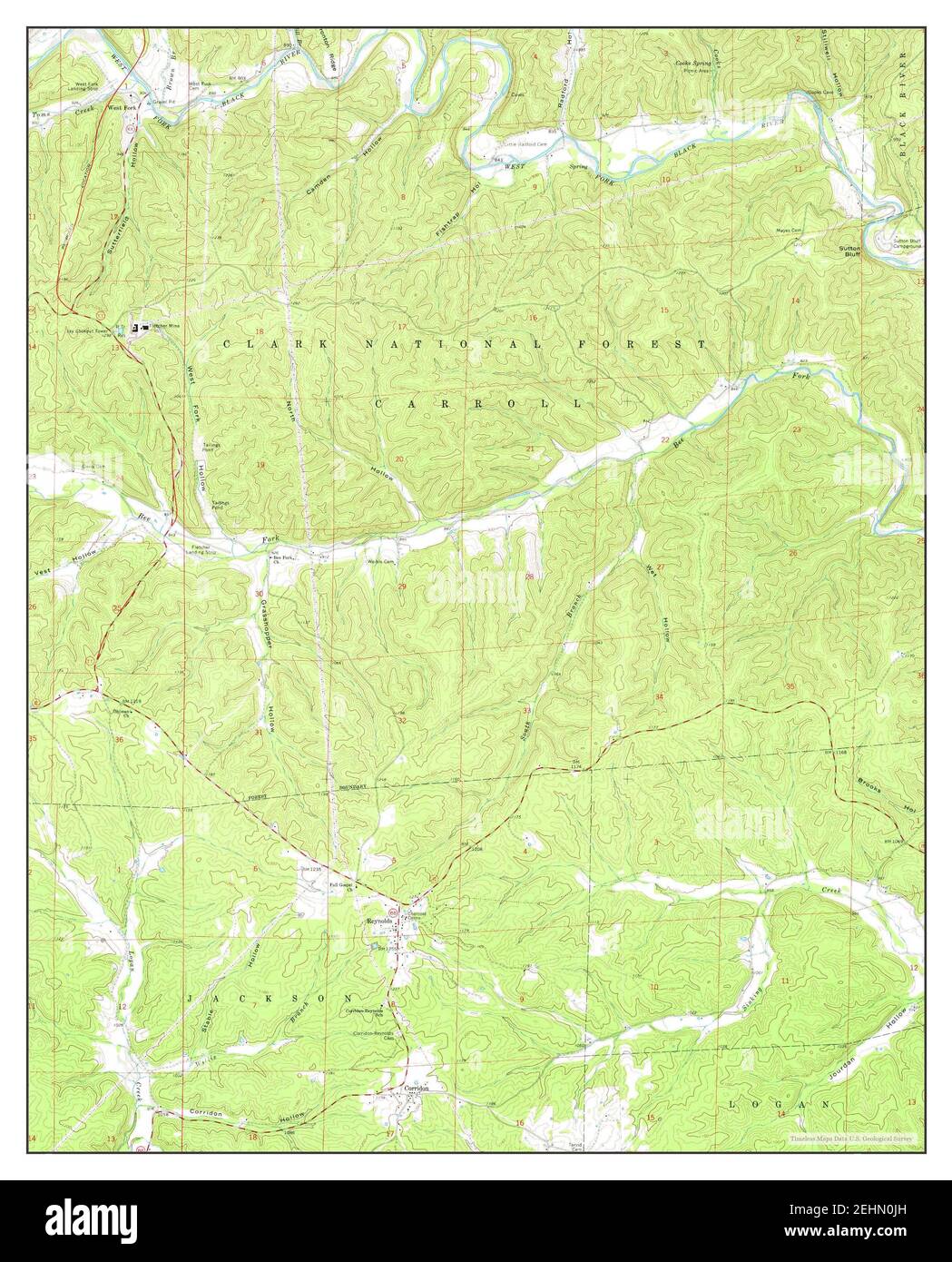 Corridon, Missouri, map 1967, 1:24000, United States of America by ...