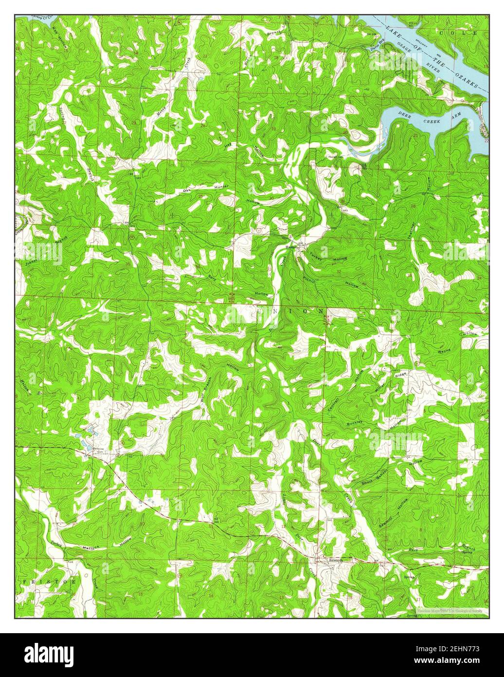 Edwards, Missouri, map 1959, 1:24000, United States of America by ...