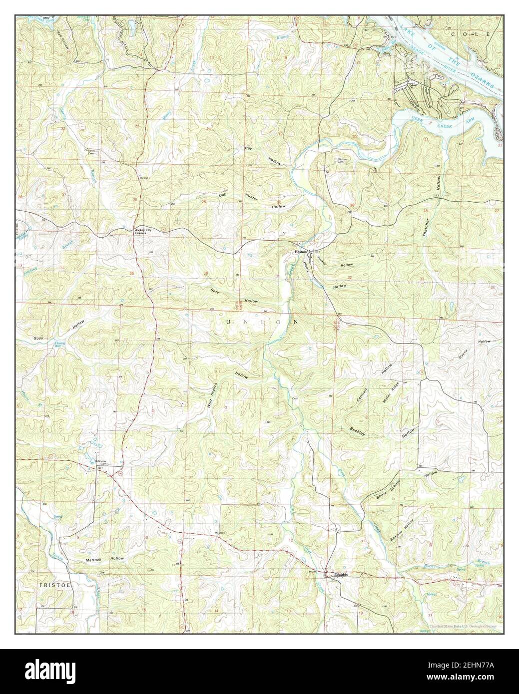 Edwards, Missouri, map 1983, 1:24000, United States of America by ...