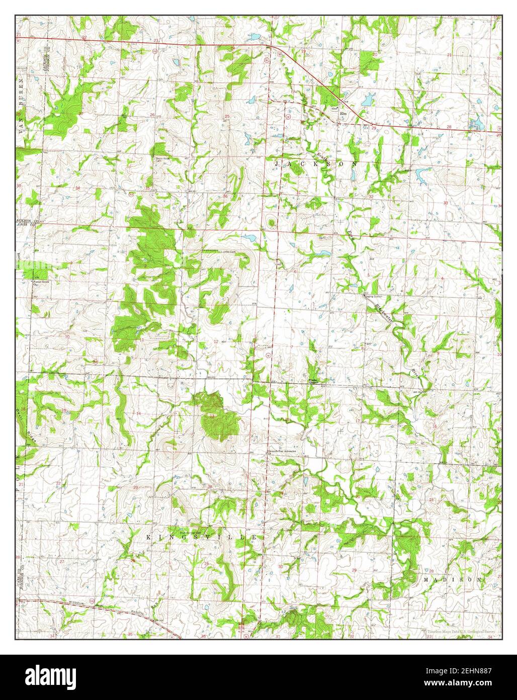 Elm, Missouri, map 1962, 1:24000, United States of America by Timeless ...