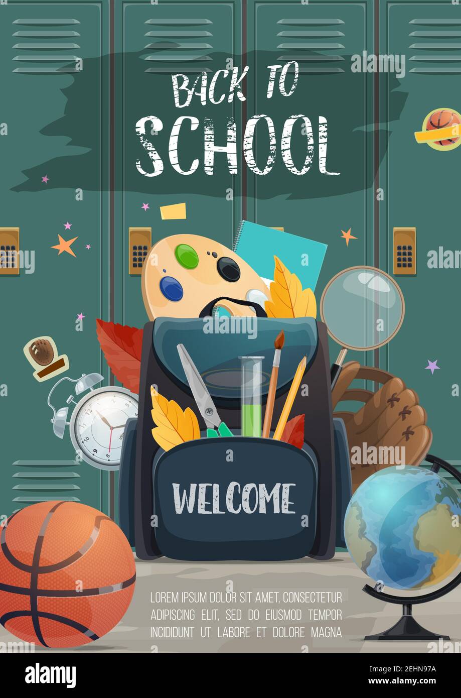 Lockers poster Stock Vector Images - Alamy