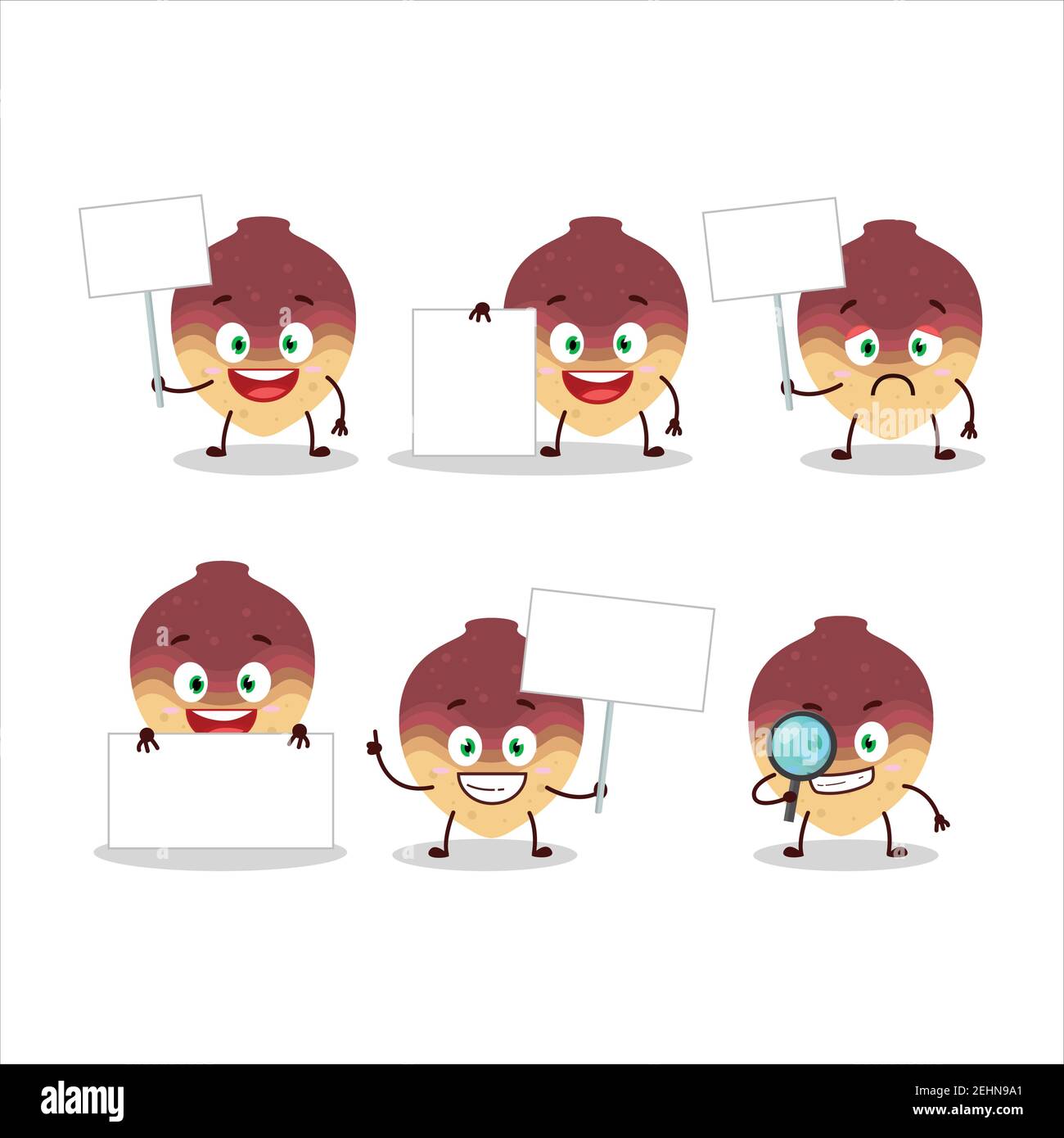 Swede cartoon in character bring information board. Vector illustration ...