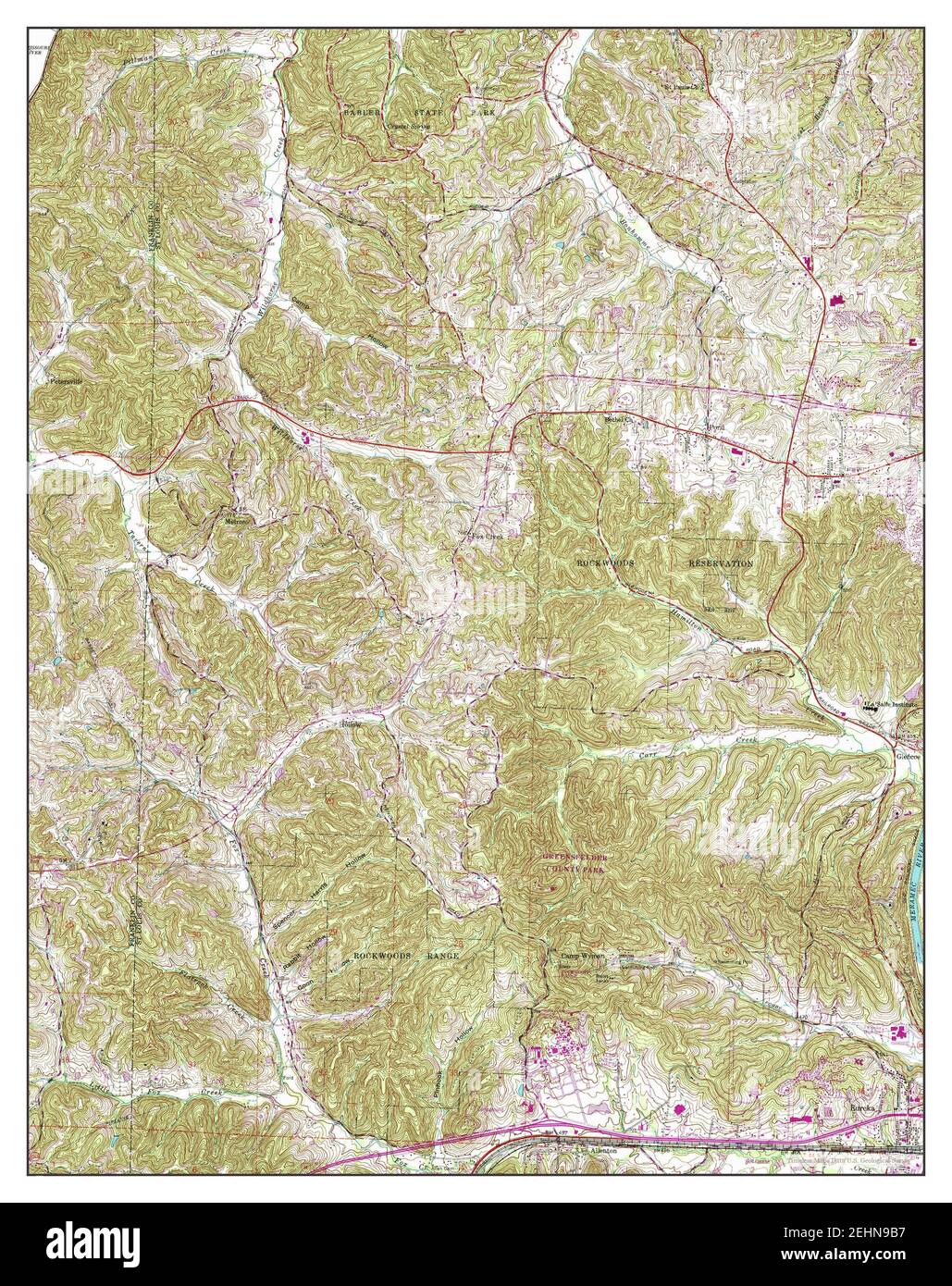 Eureka, Missouri, map 1954, 1:24000, United States of America by ...