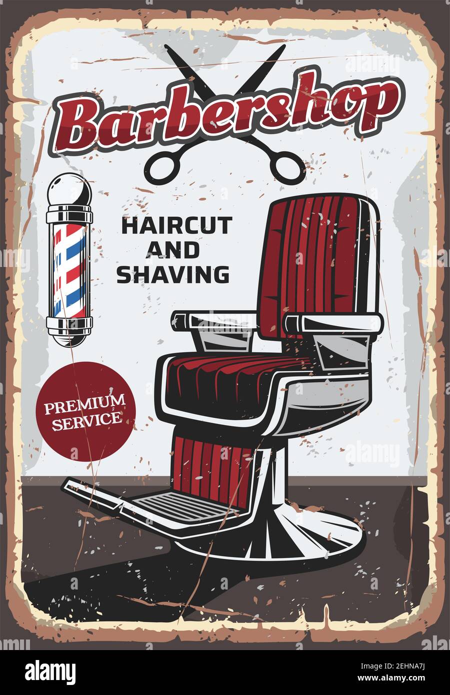 Old barber chair Stock Vector Images - Alamy