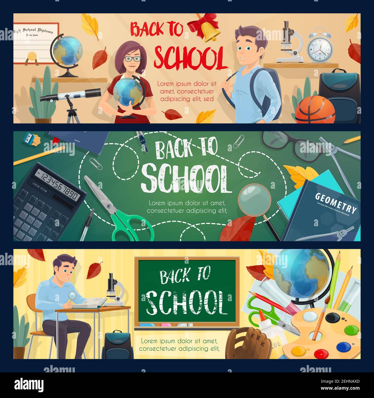 College Students In Classroom Banner