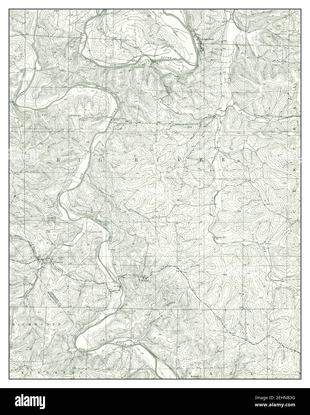 Missouri antique map Cut Out Stock Images & Pictures - Alamy
