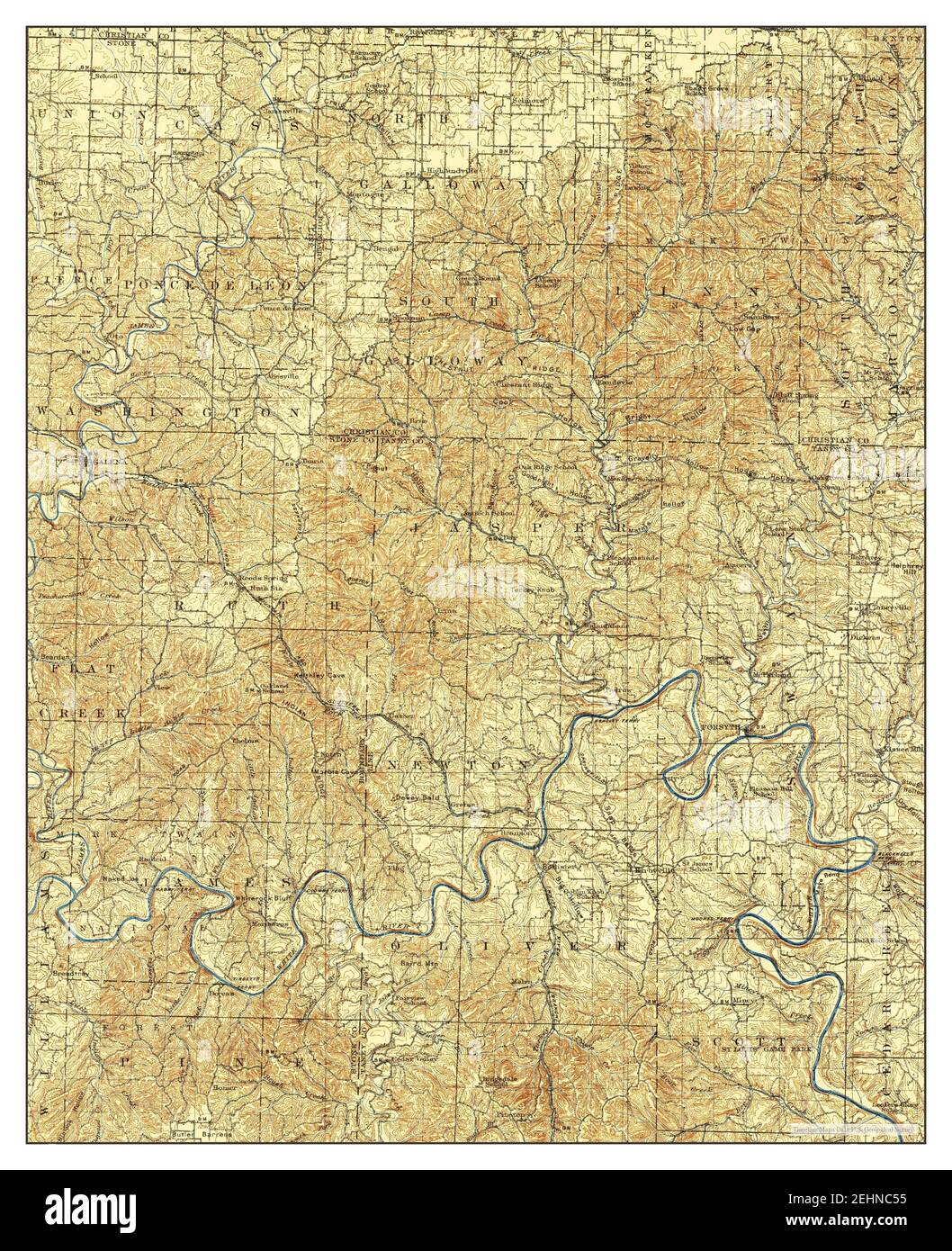 Map of forsyth missouri hi-res stock photography and images - Alamy