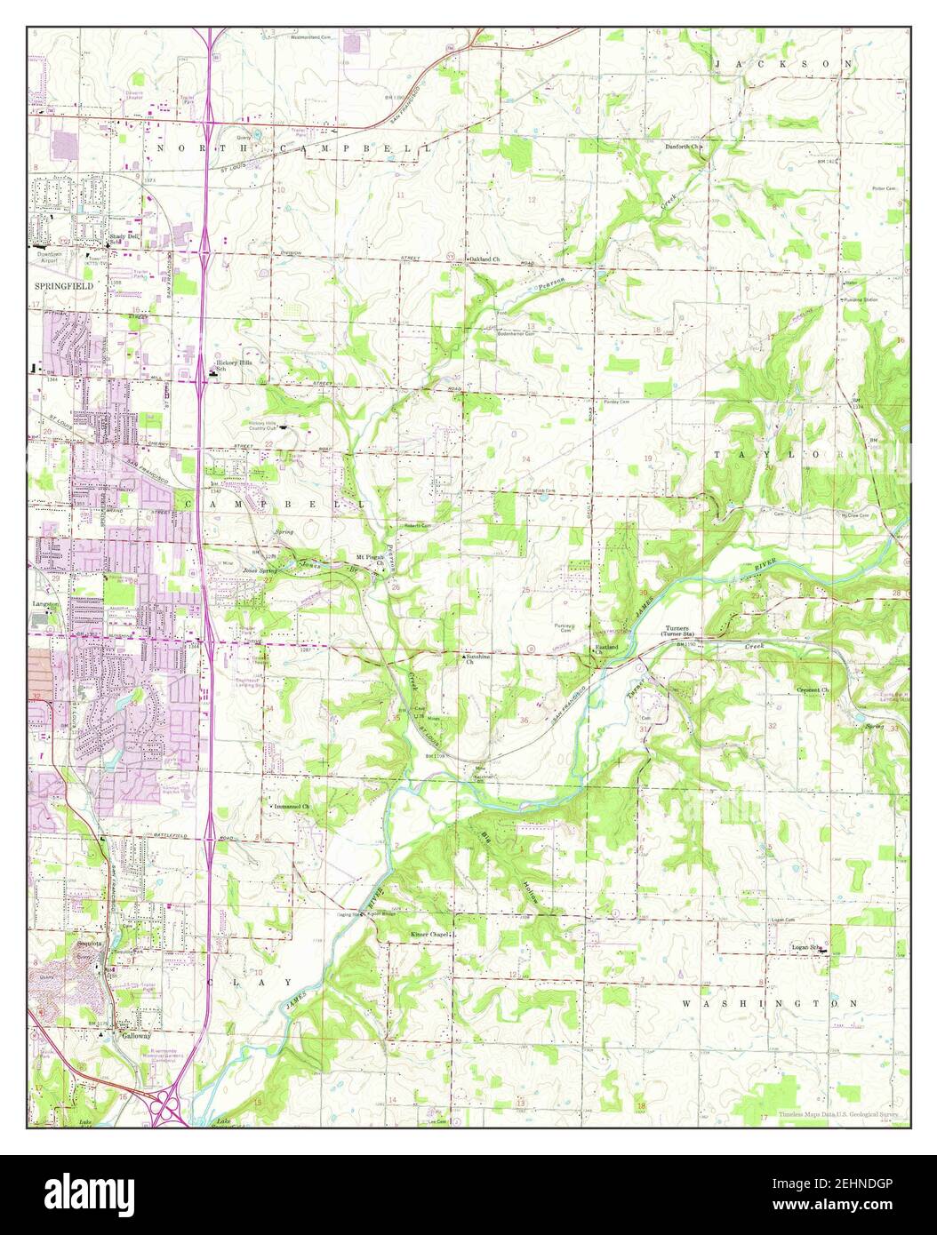 Galloway, Missouri, map 1960, 1:24000, United States of America by ...