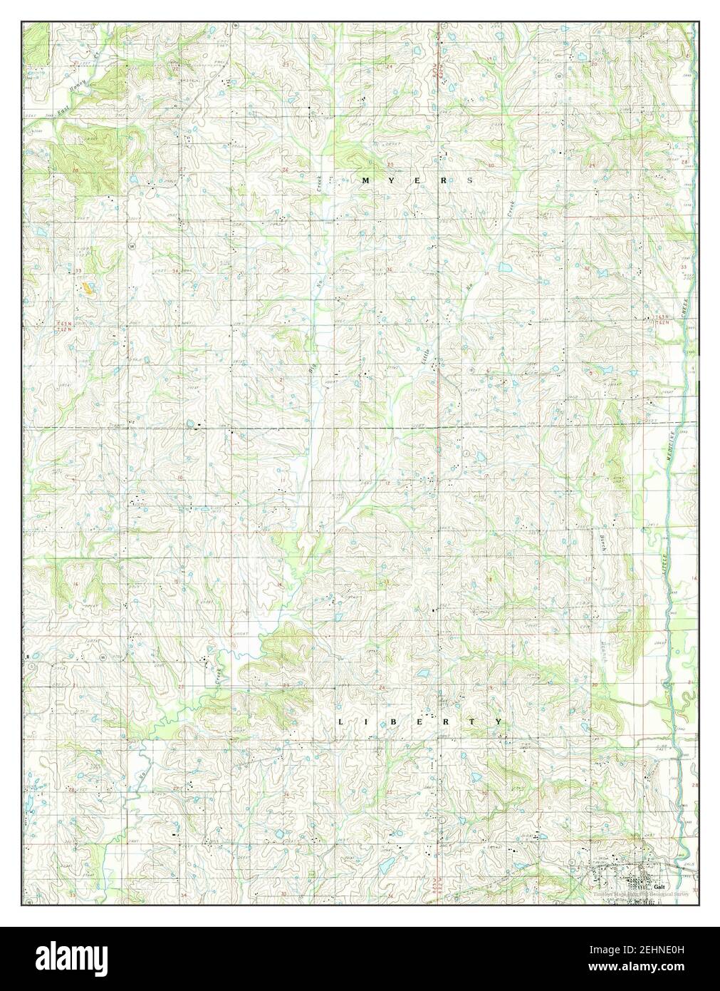 Galt, Missouri, map 1984, 1:24000, United States of America by Timeless ...