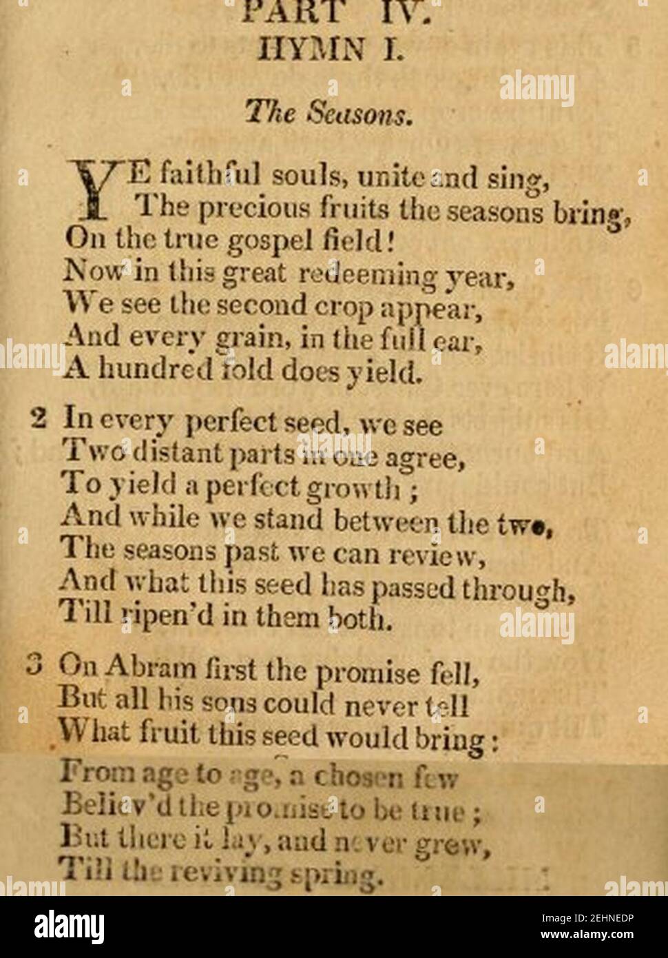 Part hymn hi-res stock photography and images - Alamy
