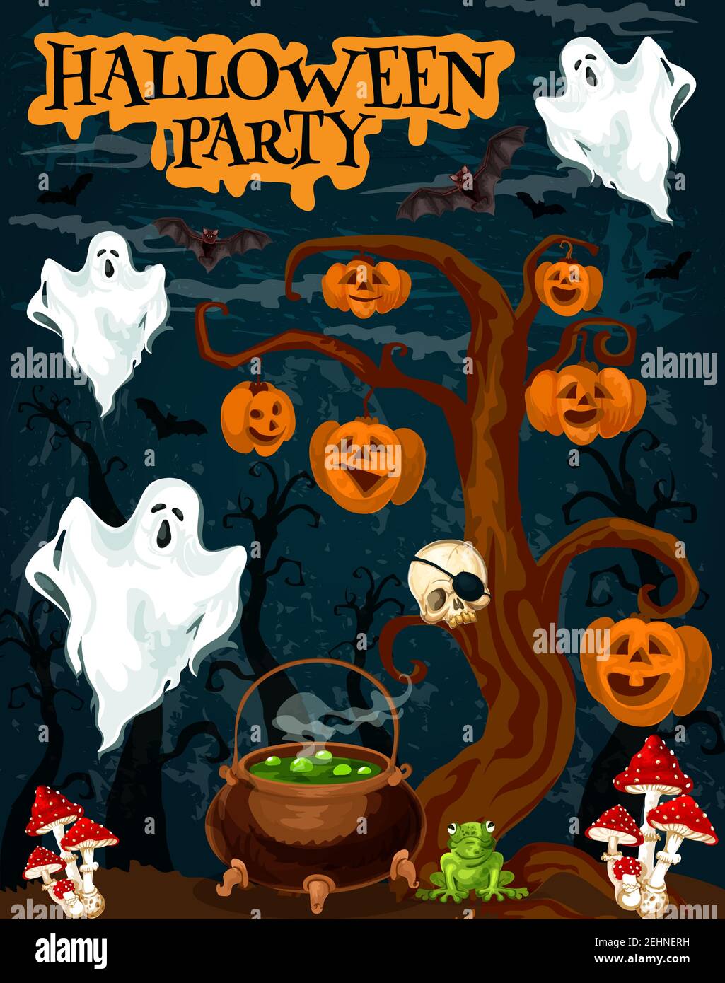 Eerie forest Stock Vector Images - Alamy