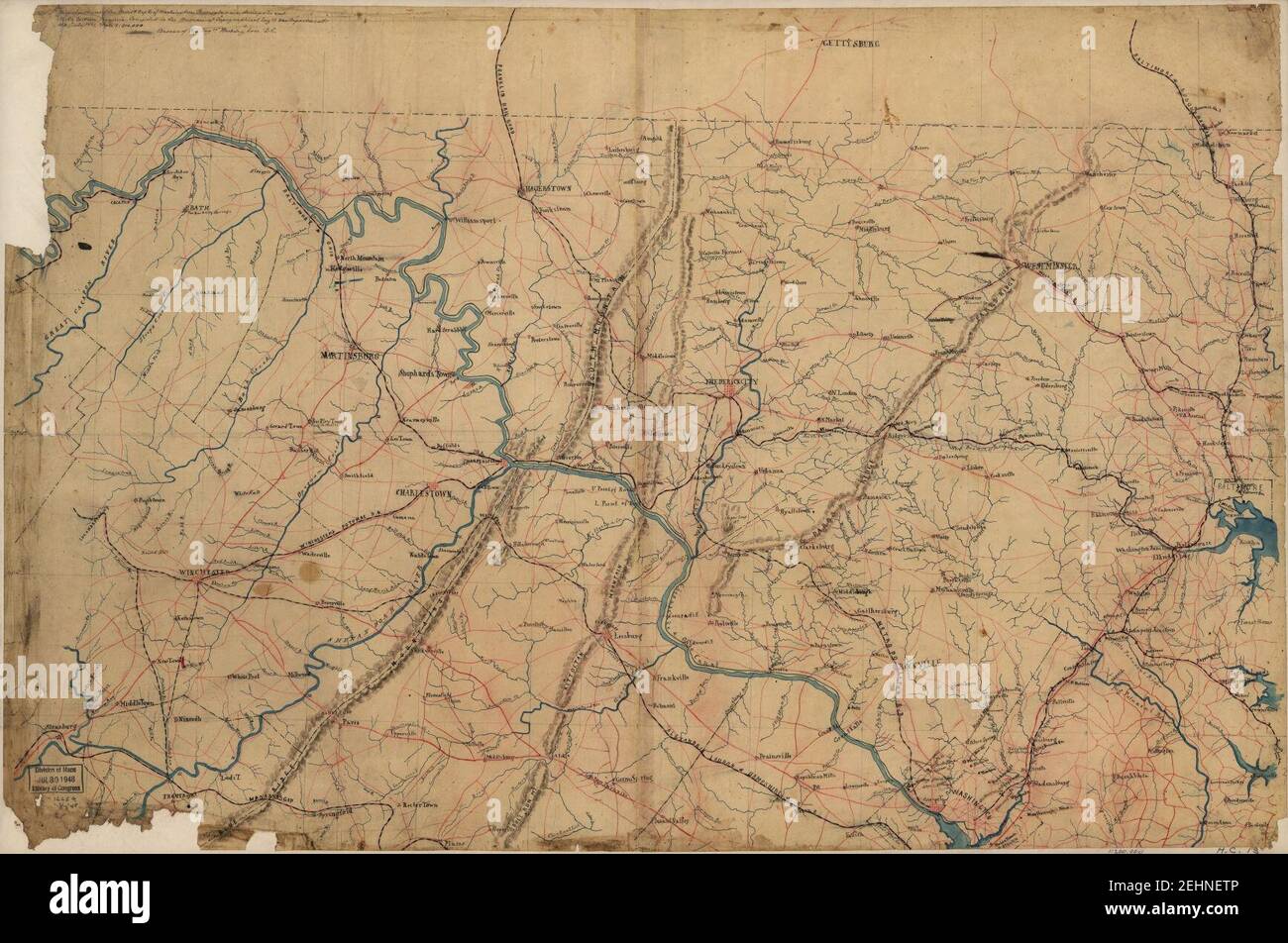Map of eastern pennsylvania hi-res stock photography and images - Alamy
