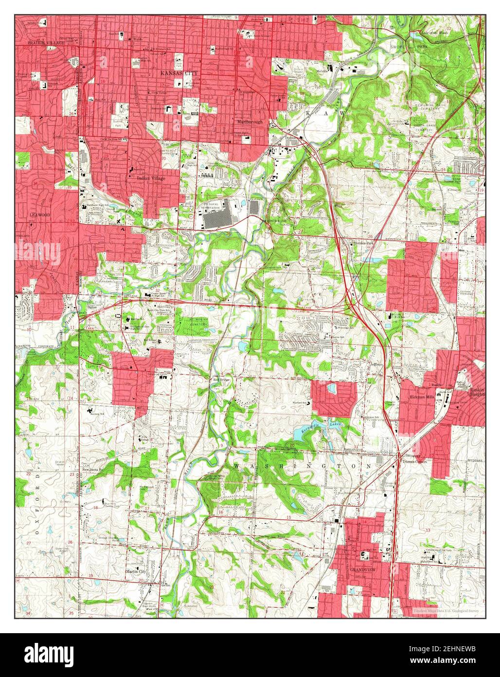 Grandview, Missouri, map 1964, 1:24000, United States of America by ...