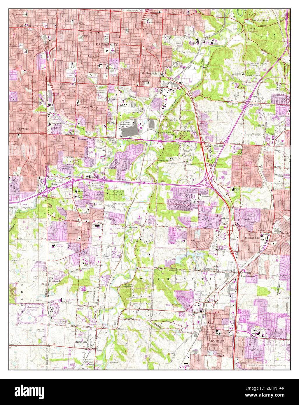 Map of grandview hi-res stock photography and images - Alamy
