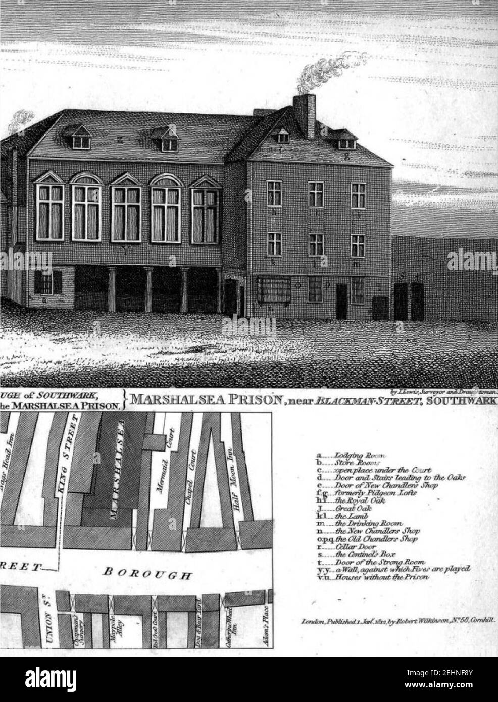Part of the Marshalsea prison, London, 1773 Stock Photo - Alamy