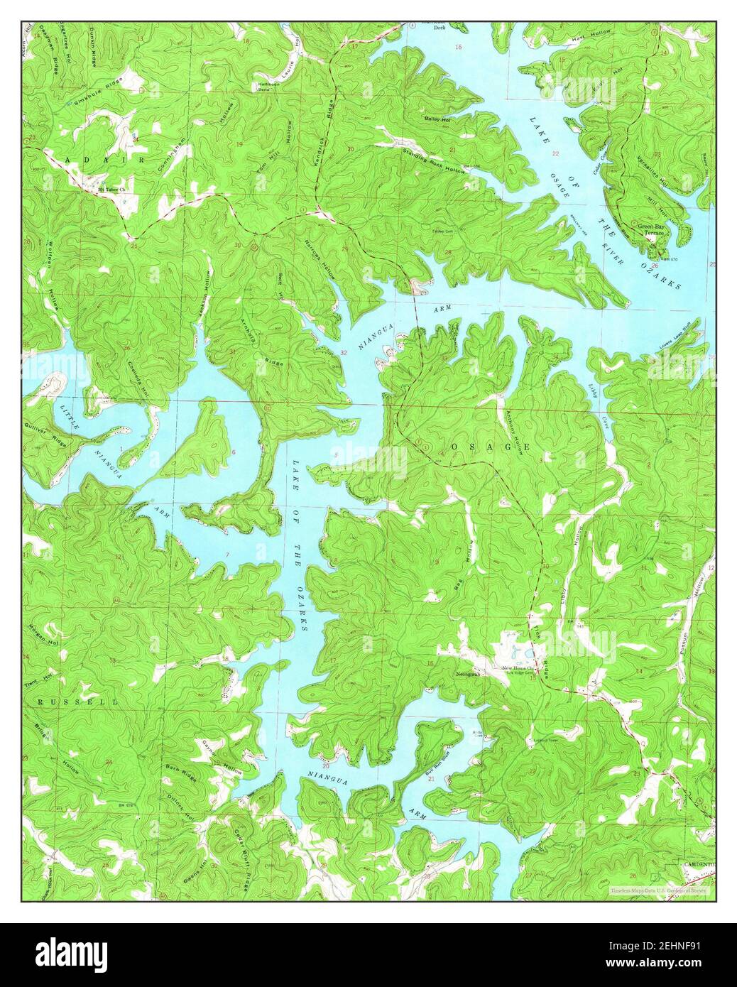 Green Bay Terrace, Missouri, map 1959, 1:24000, United States of ...
