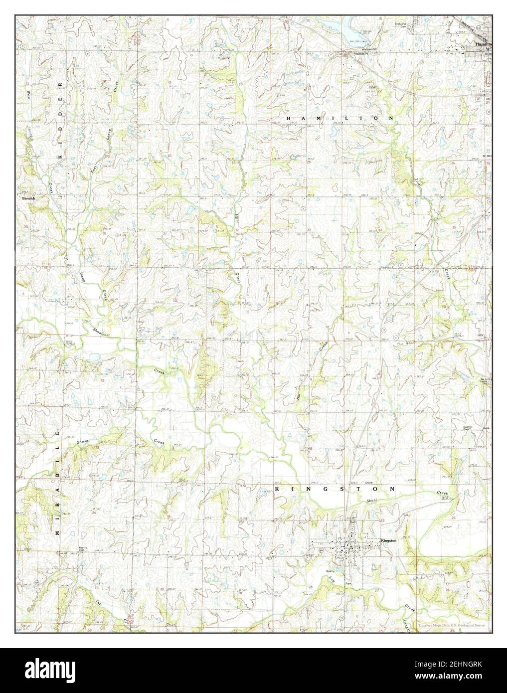 Hamilton West, Missouri, map 1984, 1:24000, United States of America by ...