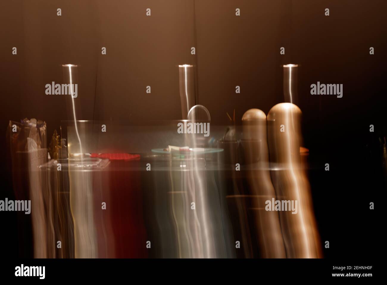 Artistic long exposure light effects, series, interior Stock Photo - Alamy