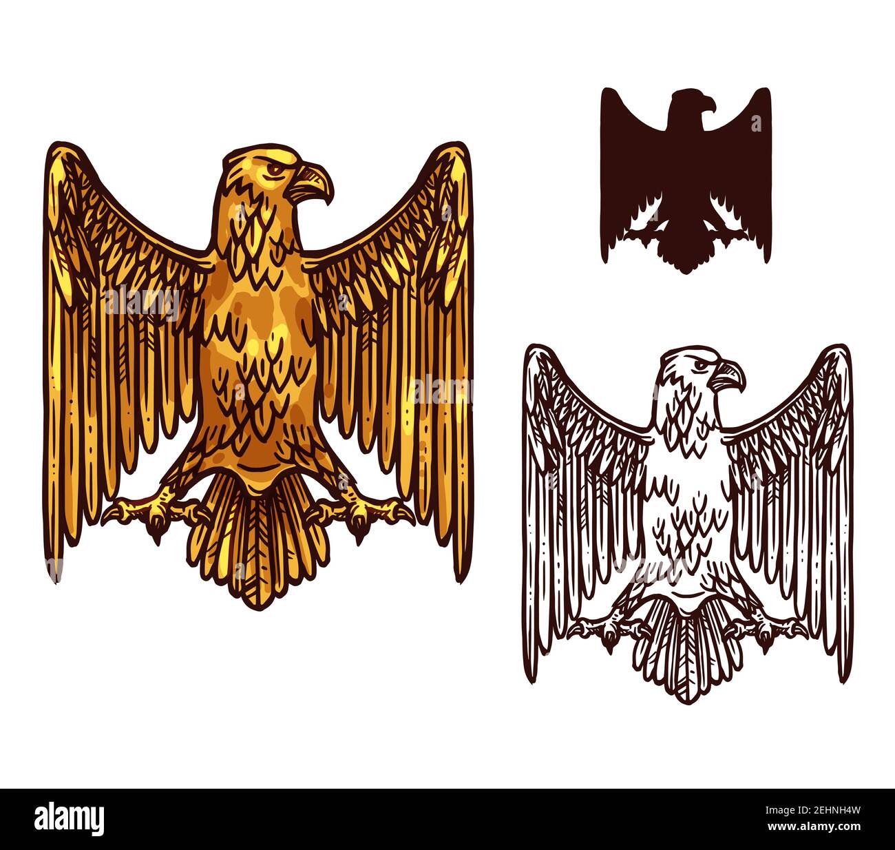 Spread eagle vintage Stock Vector Images - Alamy