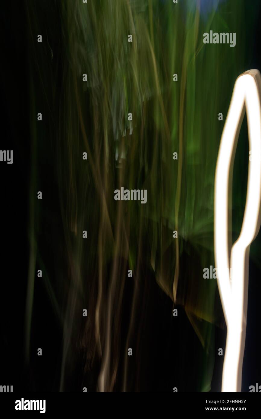 Artistic long exposure light effects, series, interior Stock Photo - Alamy