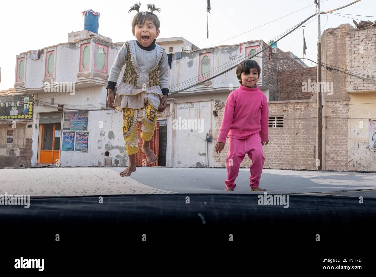Children Playing Near the Tomb Of Shah Ali Akbar, Multan, Punjab ...