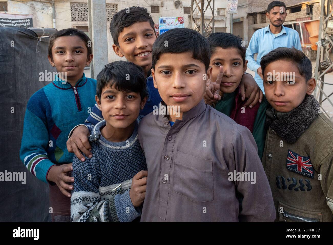 Children Playing Near the Tomb Of Shah Ali Akbar, Multan, Punjab ...