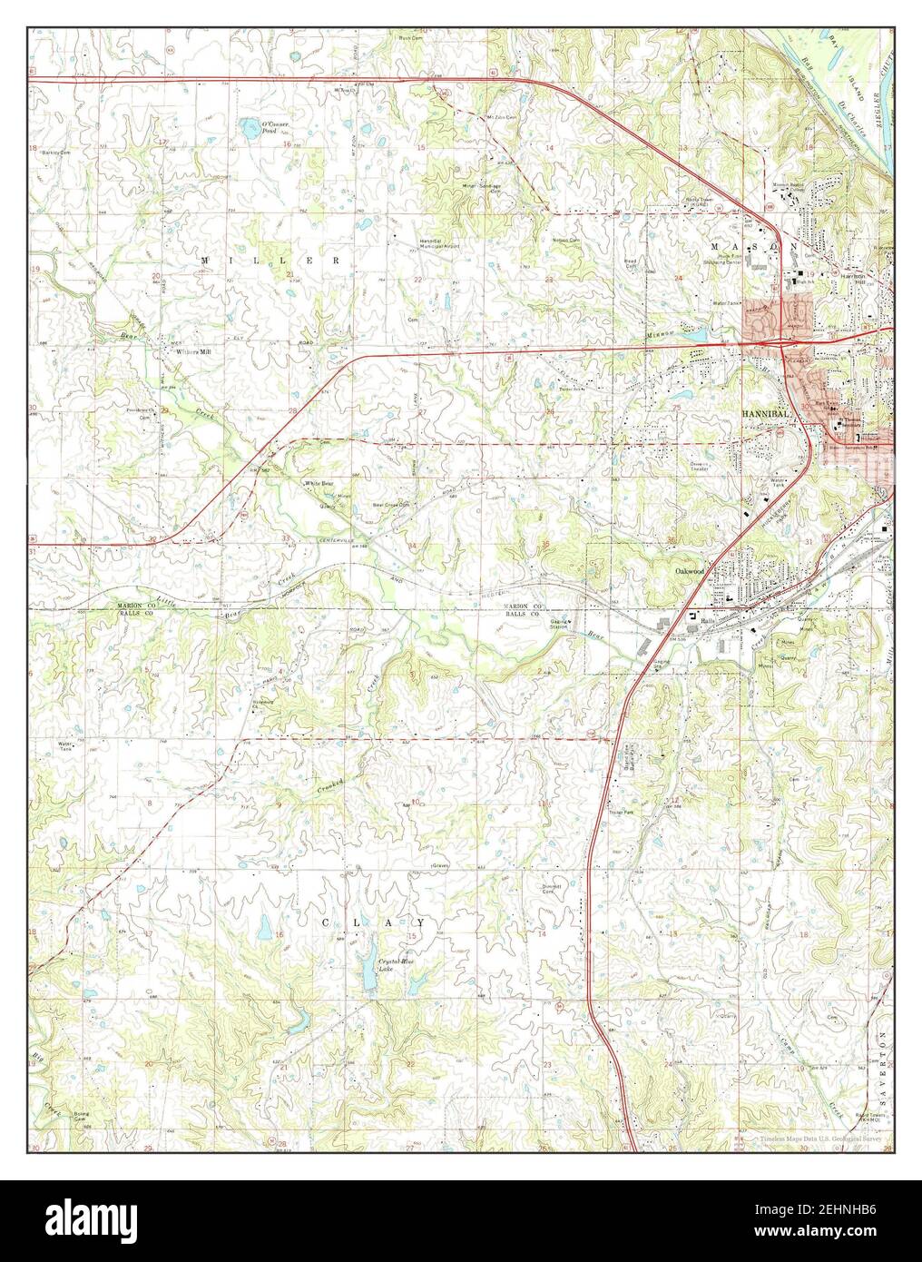Hannibal missouri map hi-res stock photography and images - Alamy