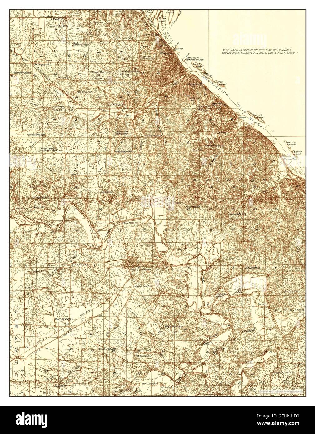 Map of hannibal hi-res stock photography and images - Alamy