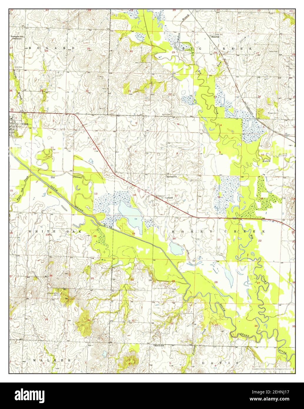 Map of hartwell hi-res stock photography and images - Alamy
