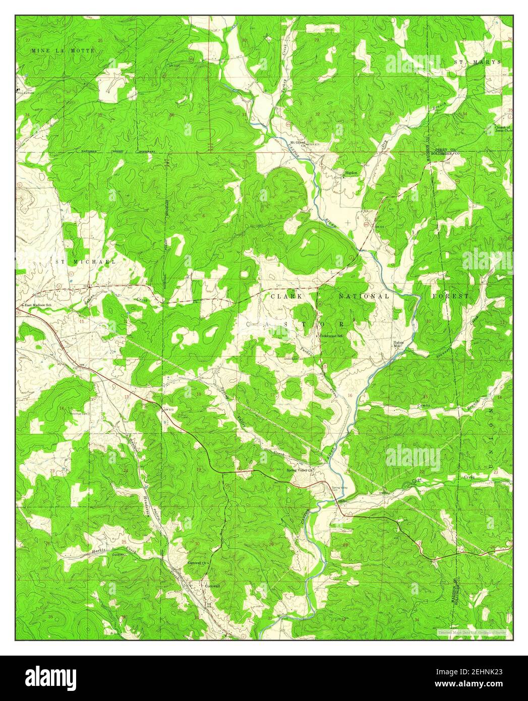 Higdon, Missouri, map 1959, 1:24000, United States of America by ...