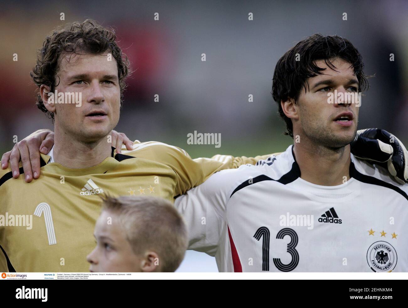Michael ballack jens lehmann germany hi-res stock photography and ...