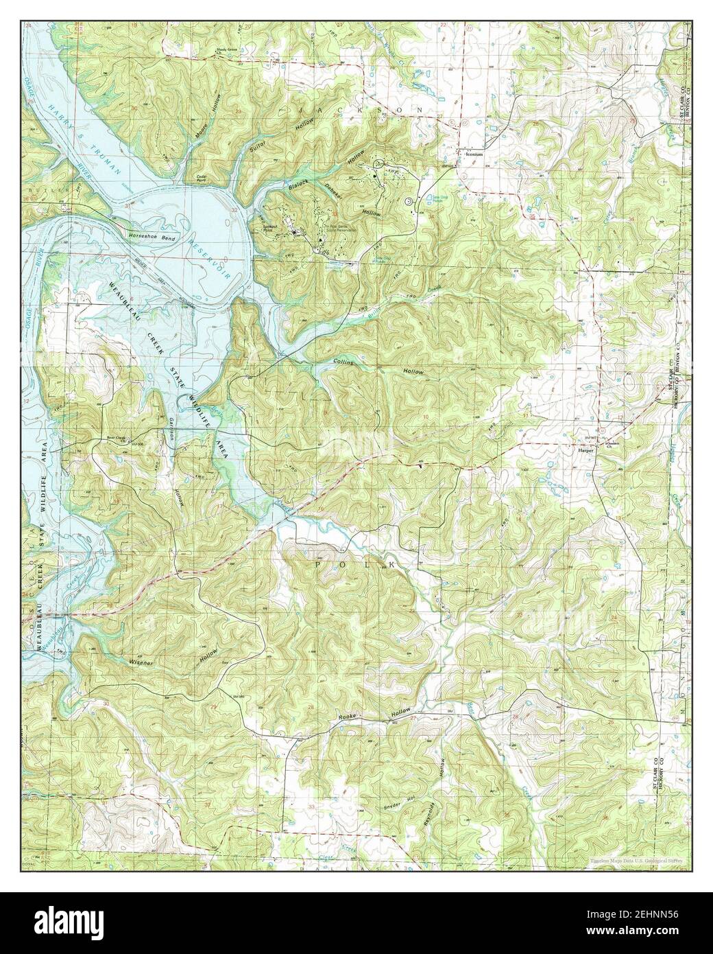 Iconium, Missouri, map 1991, 1:24000, United States of America by ...