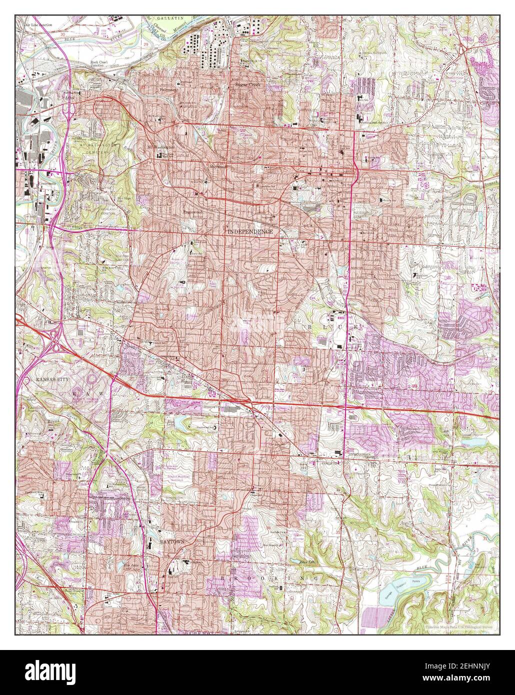 Map of independence missouri Cut Out Stock Images & Pictures - Alamy