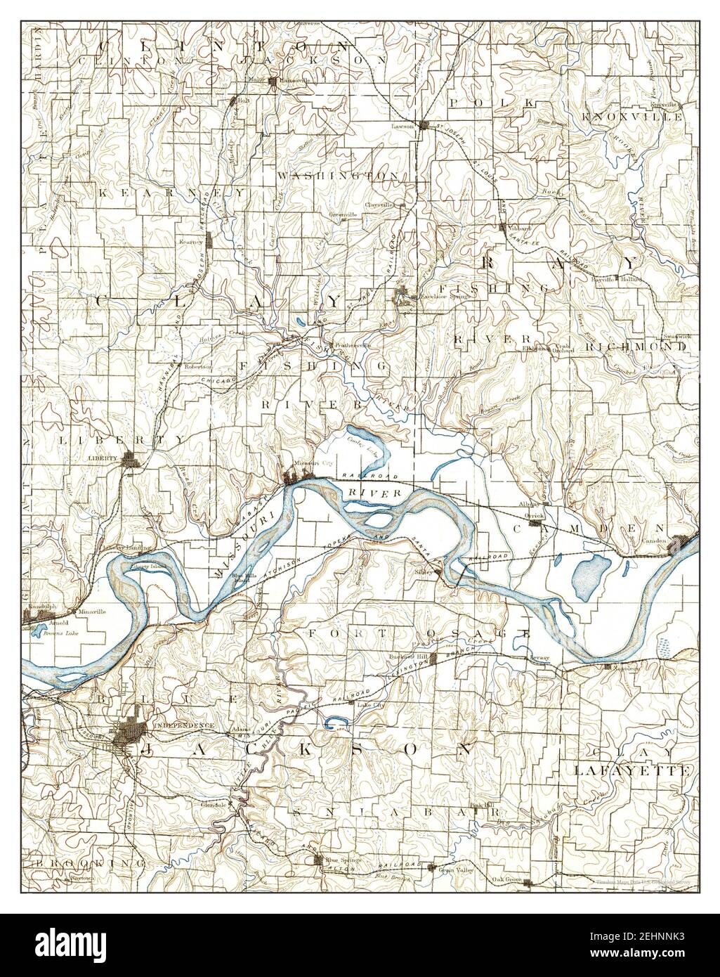 Independence missouri map hi-res stock photography and images - Alamy