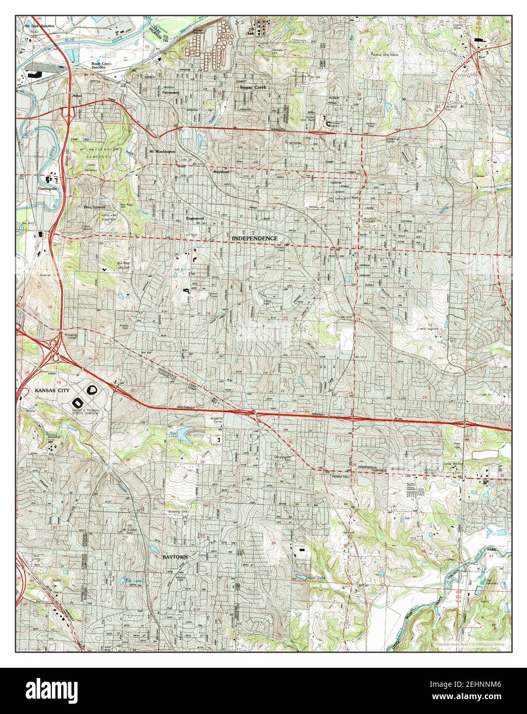 Map of independence missouri Cut Out Stock Images & Pictures - Alamy