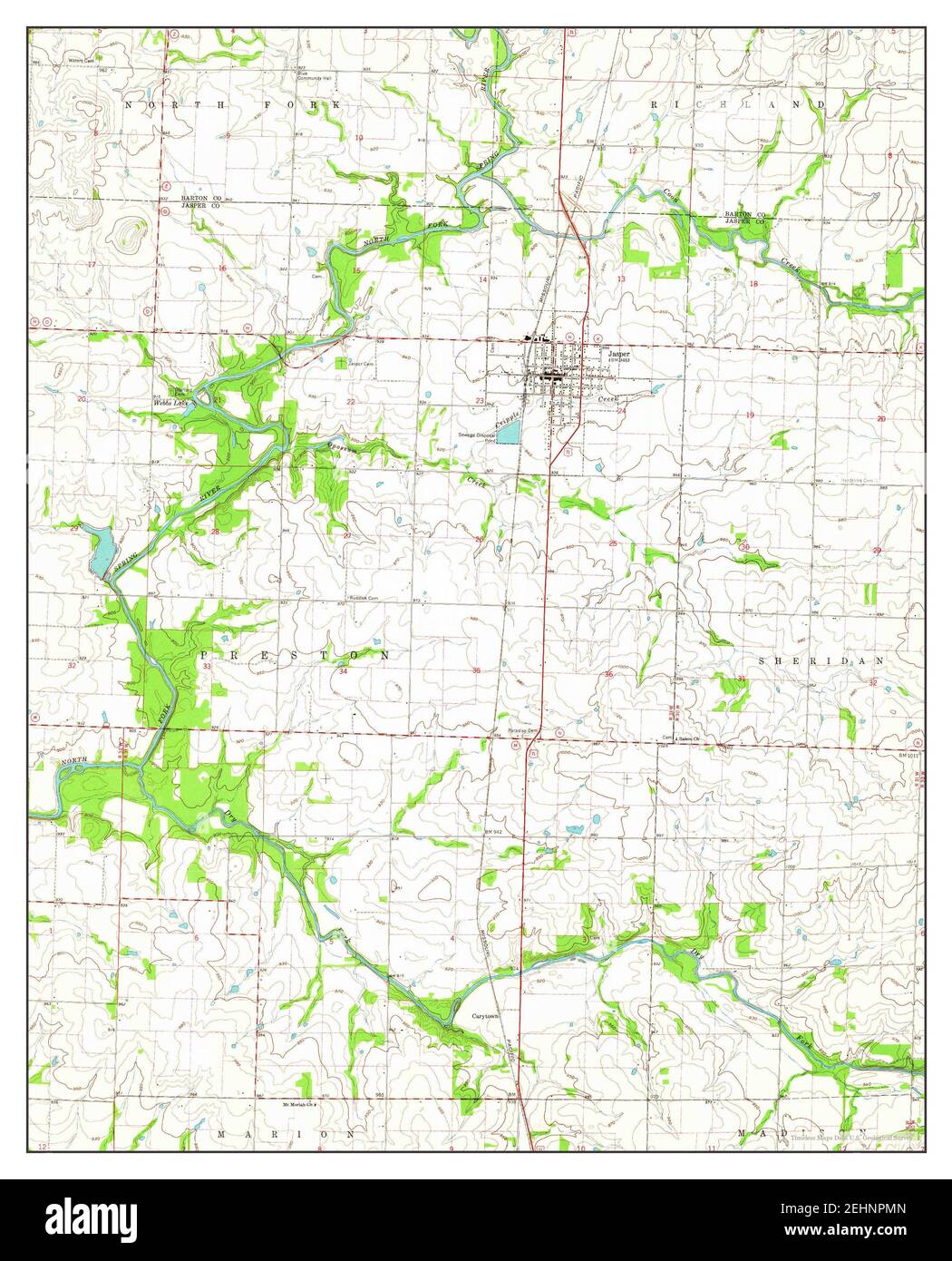 Map of jasper missouri hi-res stock photography and images - Alamy