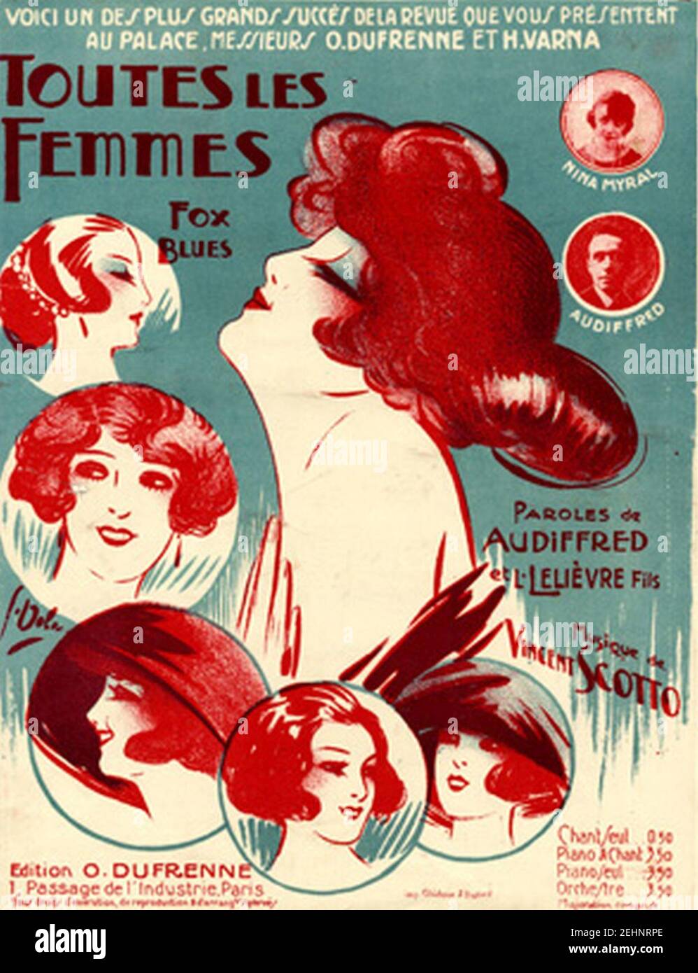 Partition Emile Audiffred Stock Photo - Alamy