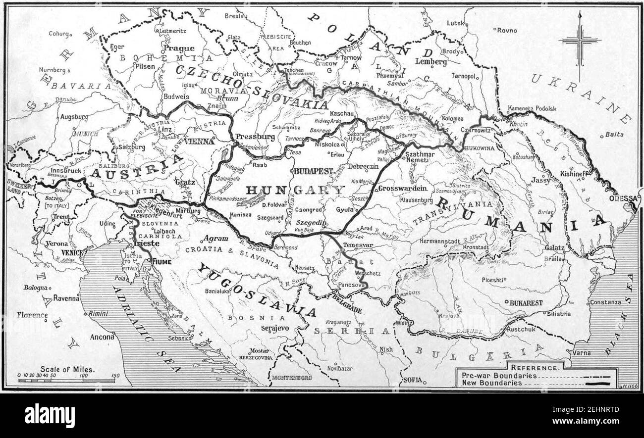 Austria hungary map Black and White Stock Photos & Images - Alamy