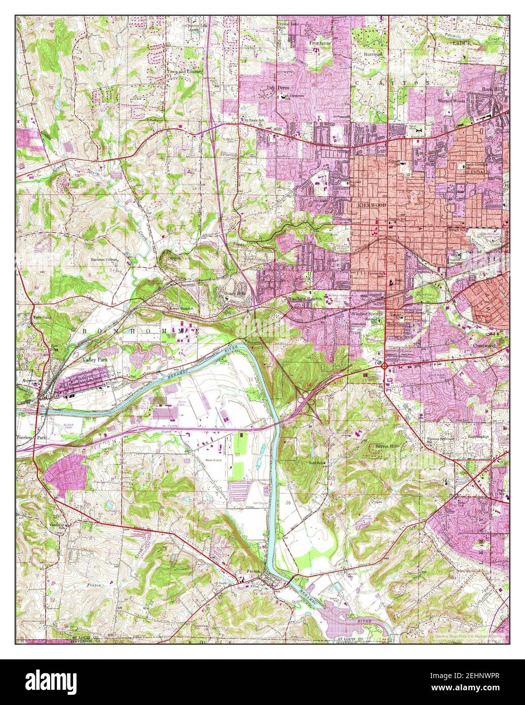 Map Of Kirkwood High Resolution Stock Photography and Images - Alamy