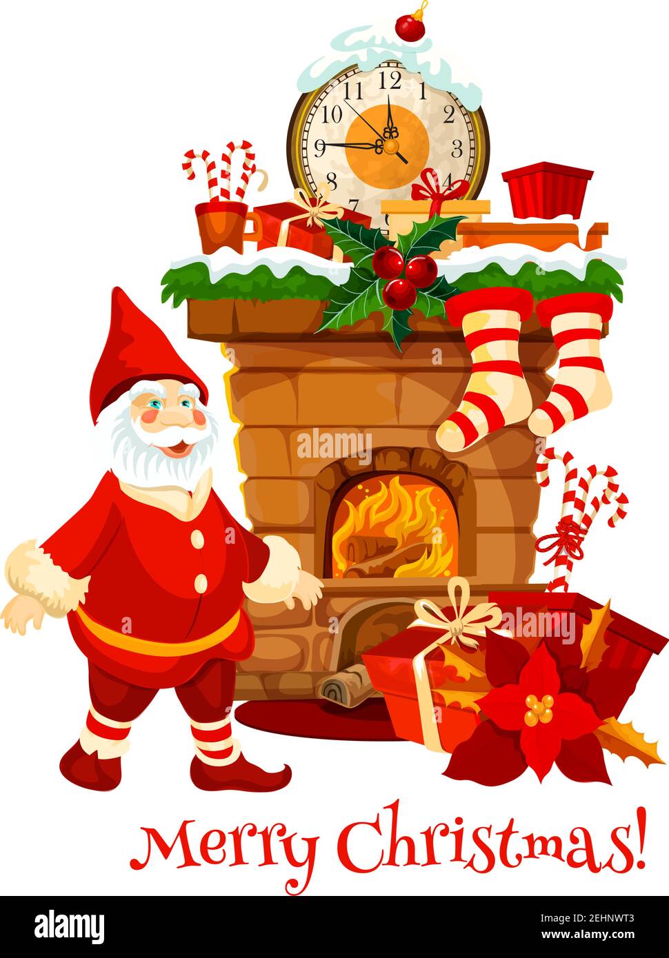 Christmas Stockings Fireplace Clipart Png