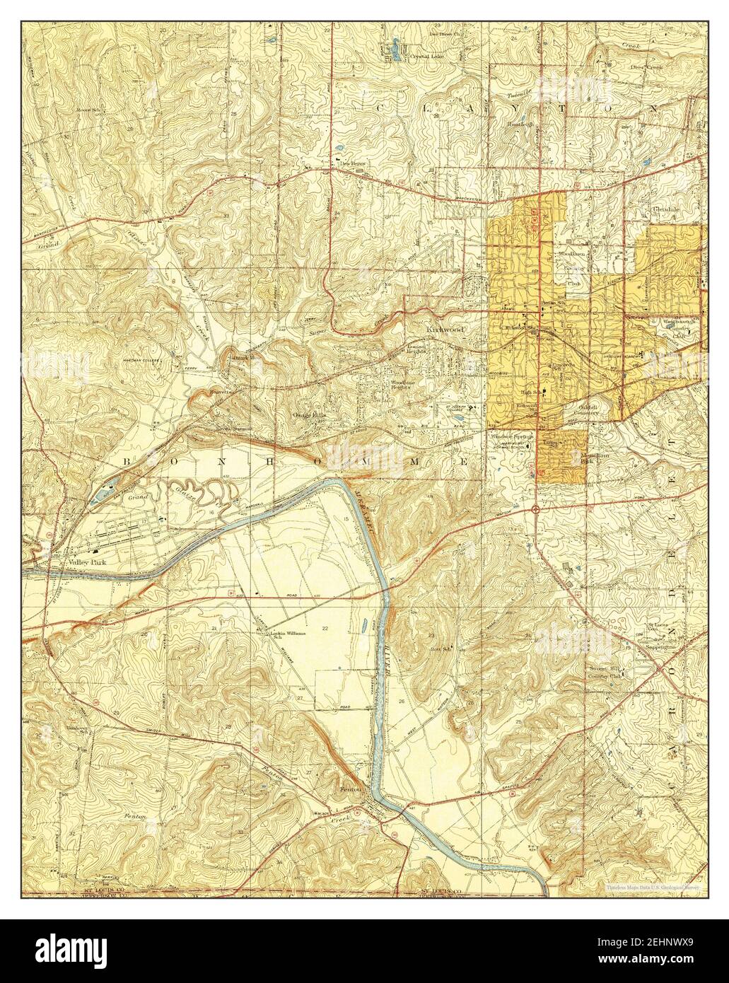 Map Of Kirkwood High Resolution Stock Photography and Images - Alamy