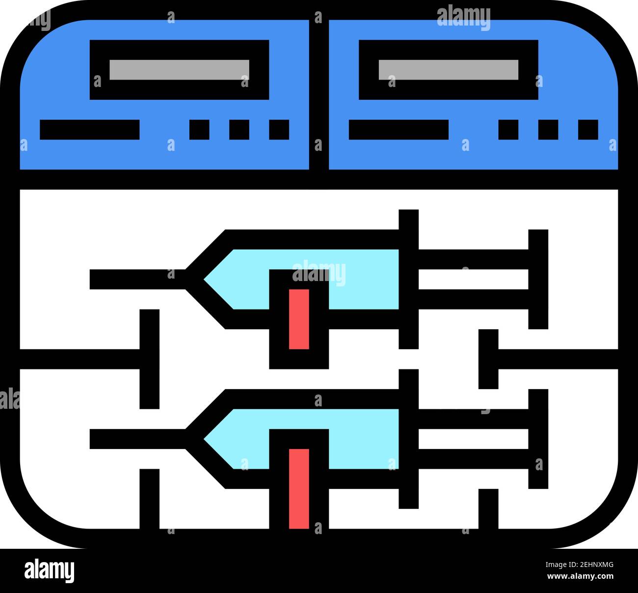 syringe pump color icon vector illustration Stock Vector Image & Art ...