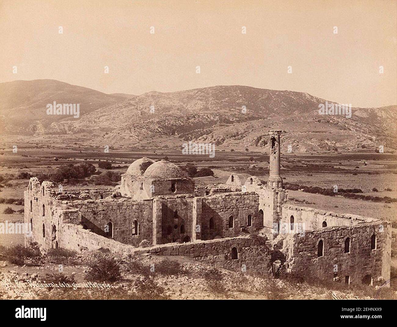 Pascal Sébah, Mosquée à Ephèse (Turquie) 02 Stock Photo - Alamy