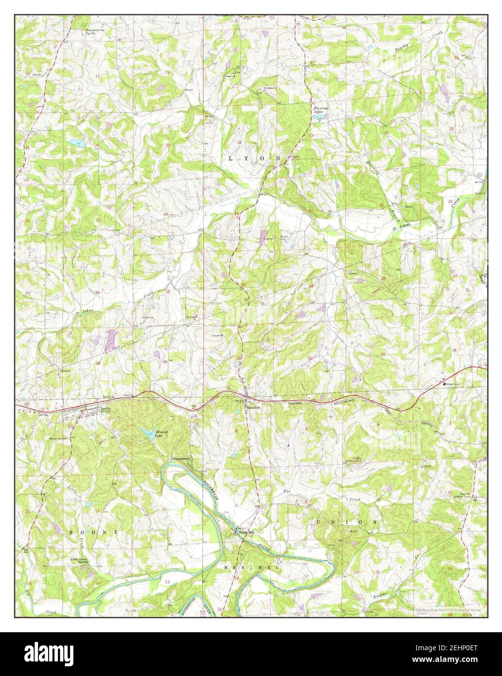Leslie, Missouri, map 1966, 1:24000, United States of America by ...