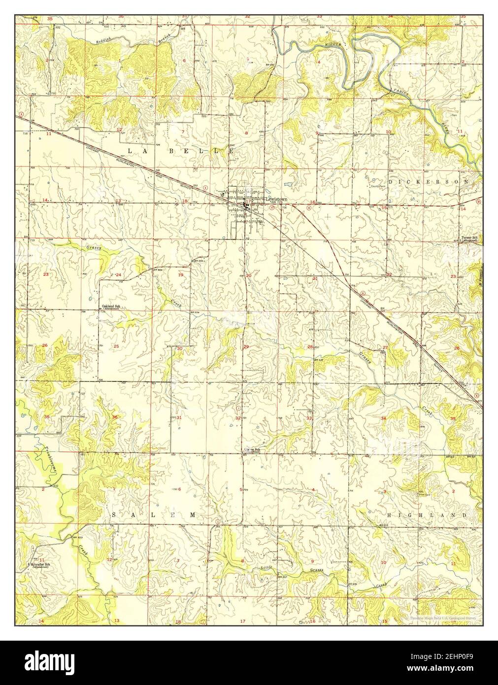Map of lewistown missouri hi-res stock photography and images - Alamy