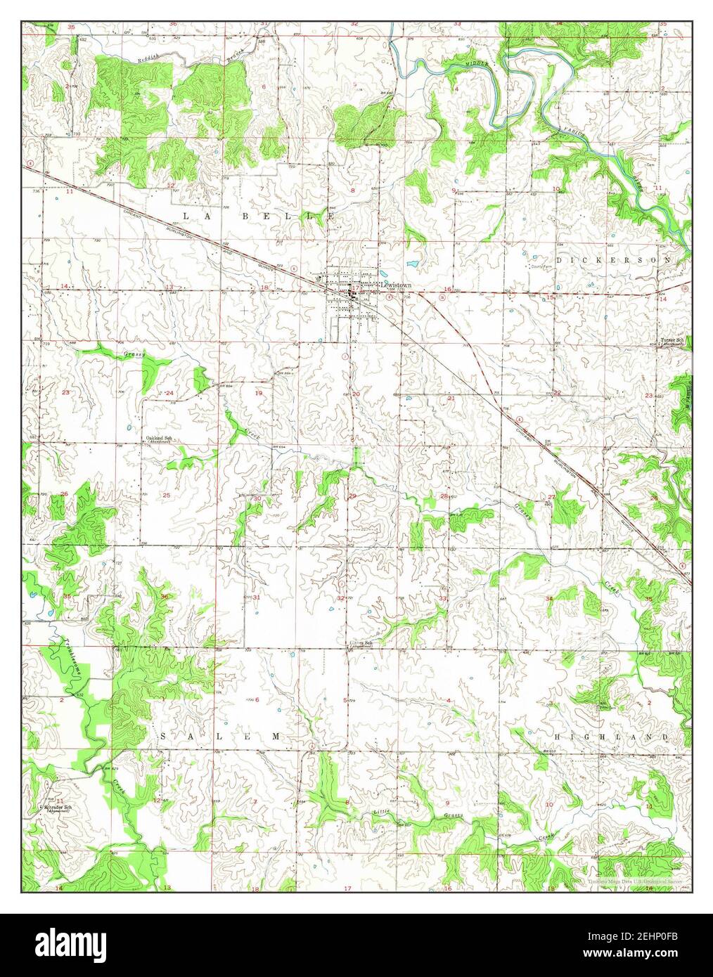 Map of lewistown missouri hi-res stock photography and images - Alamy