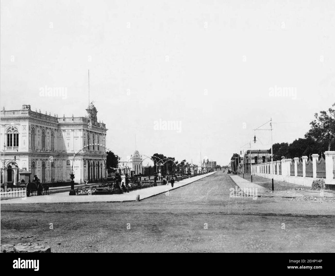 Paseo Colon Lima 1902 Stock Photo - Alamy